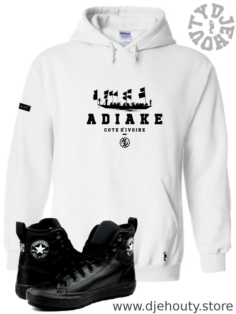 HOODIE ADIAKE SYMBOLE ADINKRA COTE D'IVOIRE – djehouty.store